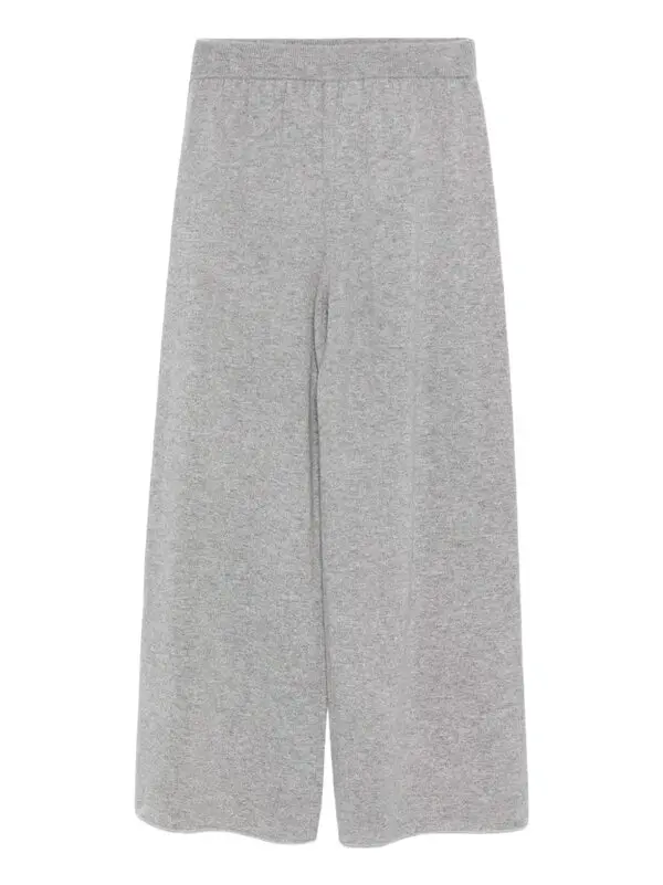 Erika Cavallini Elastic-waist Cashmere Trousers - Grey