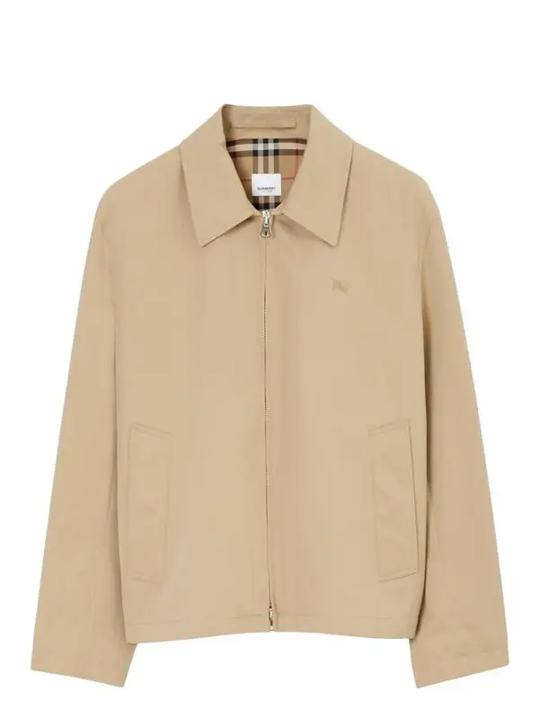 Burberry Gabardine Harrington Jacket - Honey