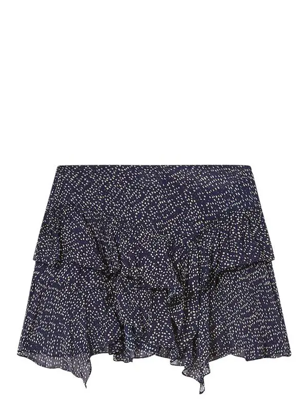 MARANT ETOILE Lolita Printed Muslin Skirt - Midnight