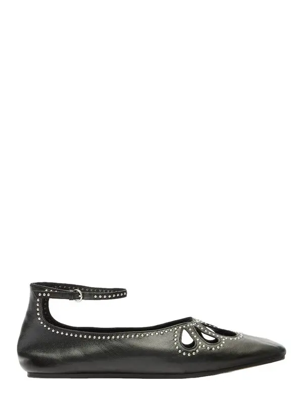 Isabel Marant Bloris Ballet Flats - Black/silver