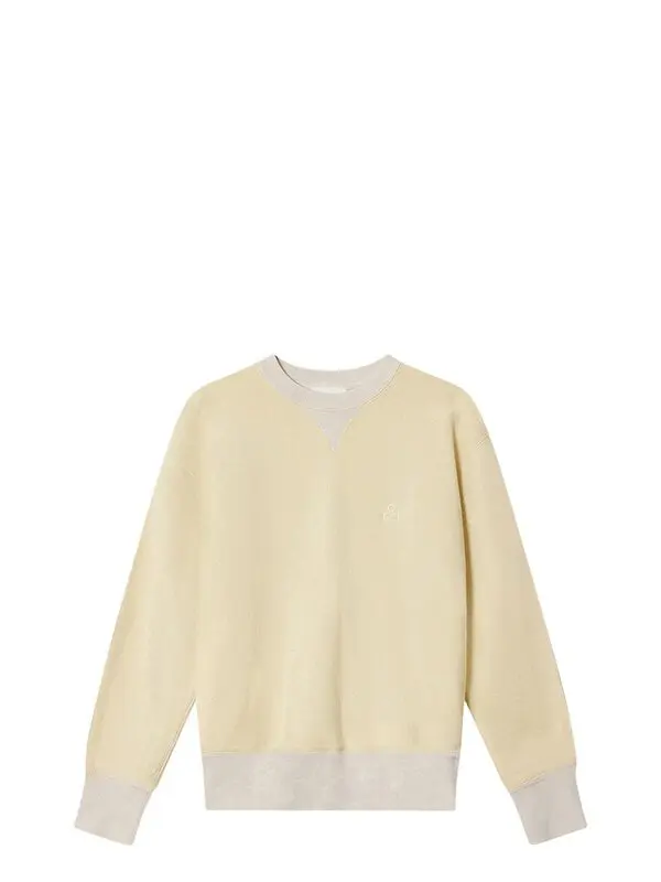 Isabel Marant Miker Cotton Sweatshirt - Light Yellow