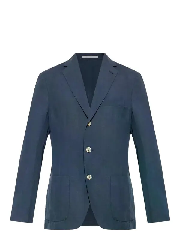 Eleventy Button Single-breasted Blazer - Blue