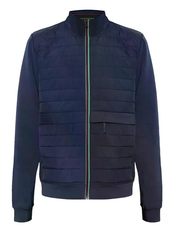 Paul Smith Quilted Panel Jacket - Blue