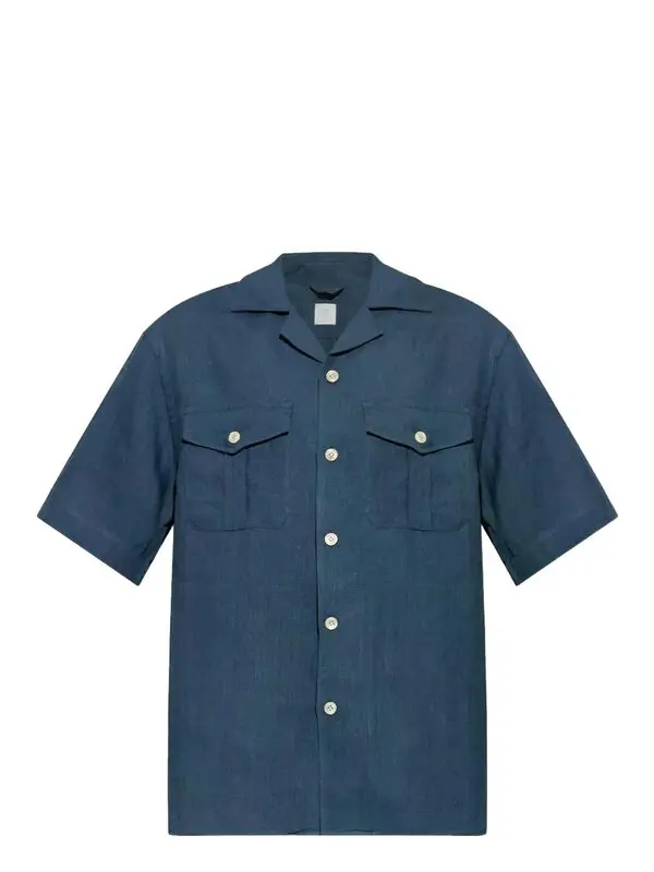 Eleventy Pocket Button Shirt - Blue