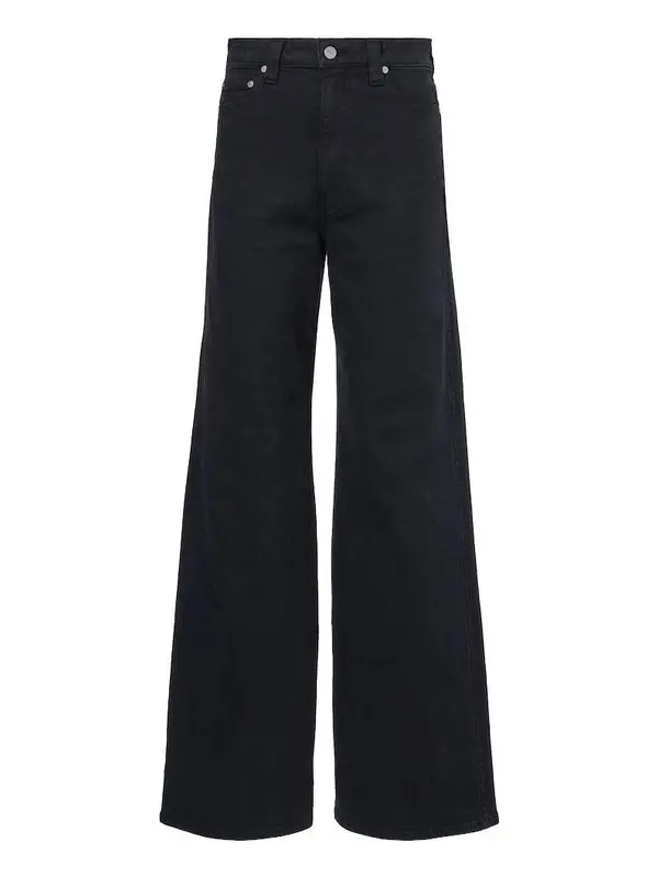 Khaite Dane High-rise Wide-leg Jeans - Blue