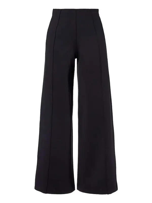 Max Mara Nigella Wide-leg Jersey Pants - Black