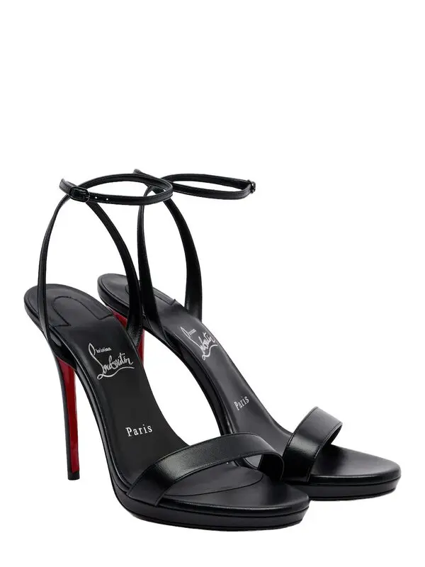 CHRISTIAN LOUBOUTIN Miss Z 120 Leather Slingback Pumps - Black