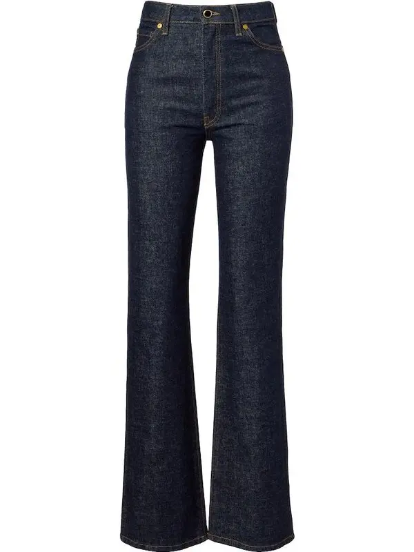 Khaite Danielle High-rise Straight Jeans - Blue
