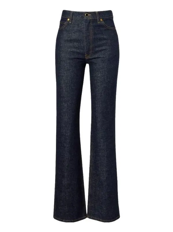 Khaite Danielle High-rise Straight Jeans - Blue