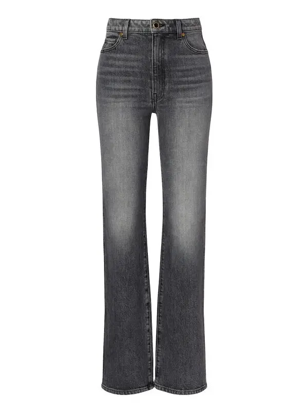 Khaite Danielle High-rise Straight Jeans - Grey