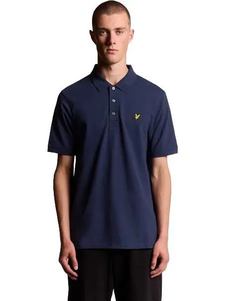LYLE & SCOTT Plain Polo Shirt - Navy