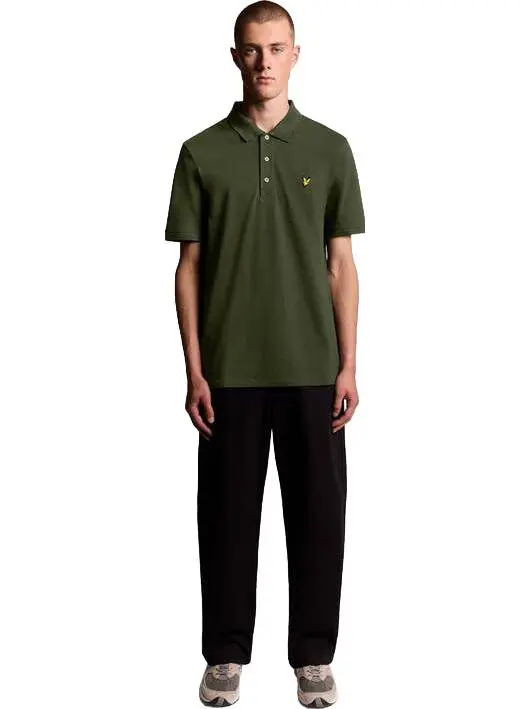 LYLE & SCOTT Plain Polo Shirt - Olive