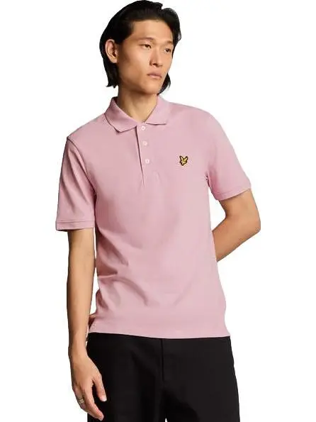 LYLE & SCOTT Plain Polo Shirt - Pink Light