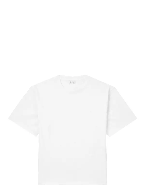 Saint Laurent Cotton-jersey T-shirt - White