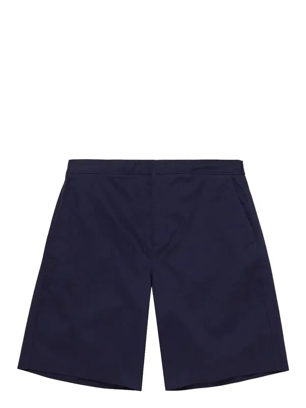 Orlebar Brown Laurent Straight-leg Cotton-blend Shorts - Blue