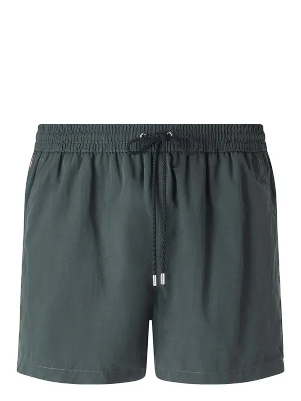 Paul Smith Straight-leg Short-length Recycled Swim Shorts - Green