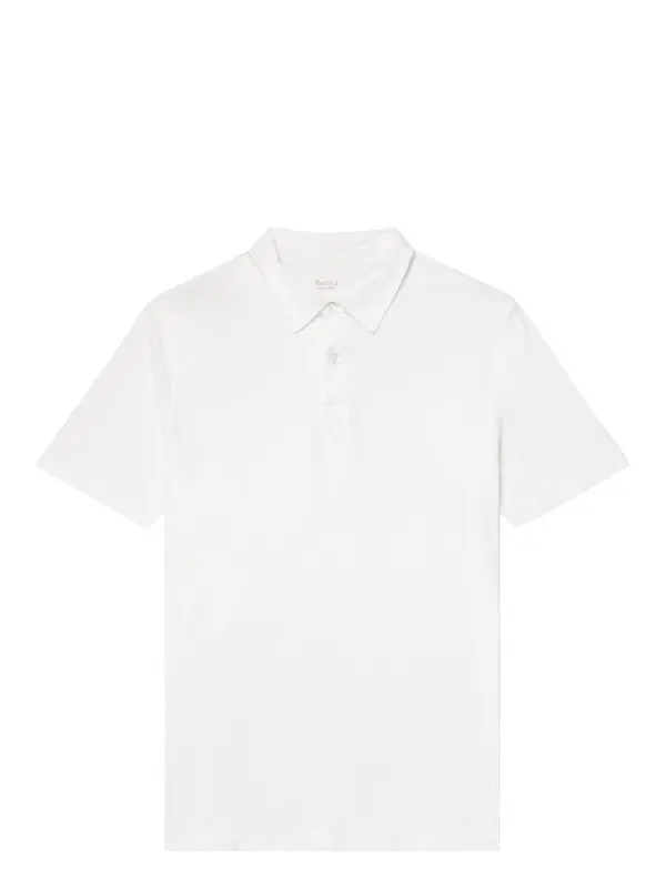 Hartford Cotton-jersey Polo Shirt - White