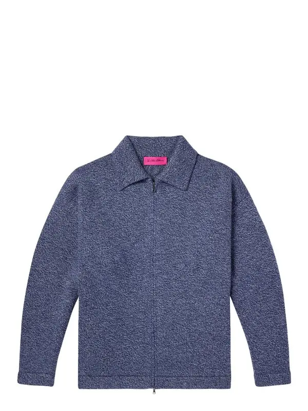 THE ELDER STATESMAN Hunter Cashmere Zip-up Cardigan - Blue