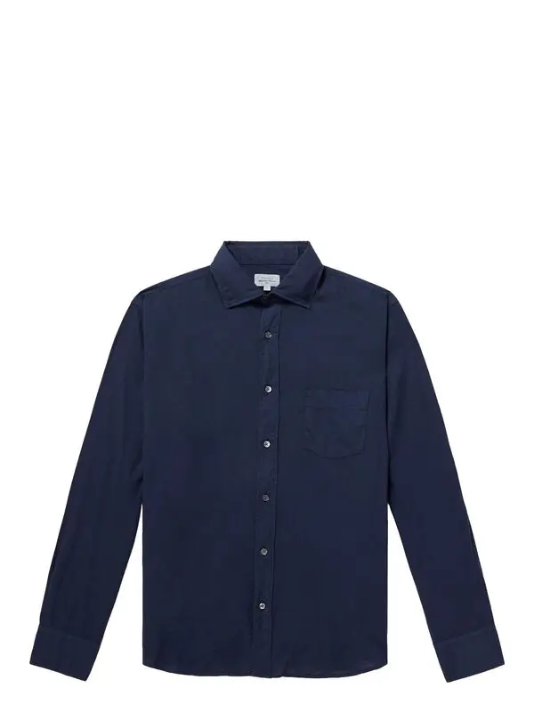 Hartford Paul Pat Cotton-poplin Shirt - Blue