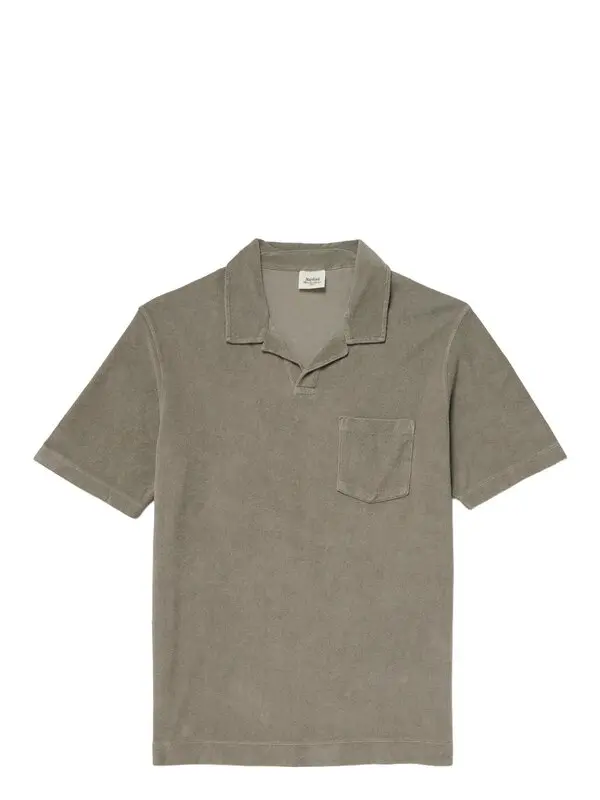 Hartford Cotton-terry Polo Shirt - Green