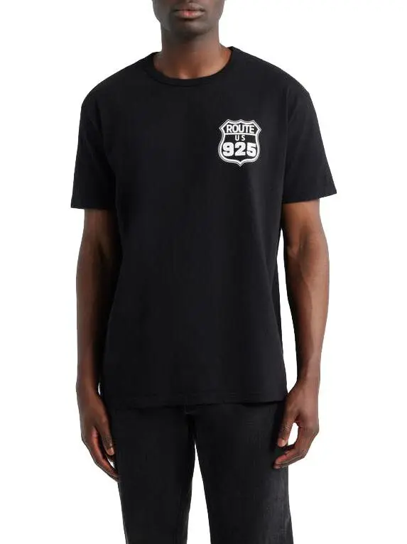 925 ORIGINALS Kicks Graphic Print T-shirt - Black