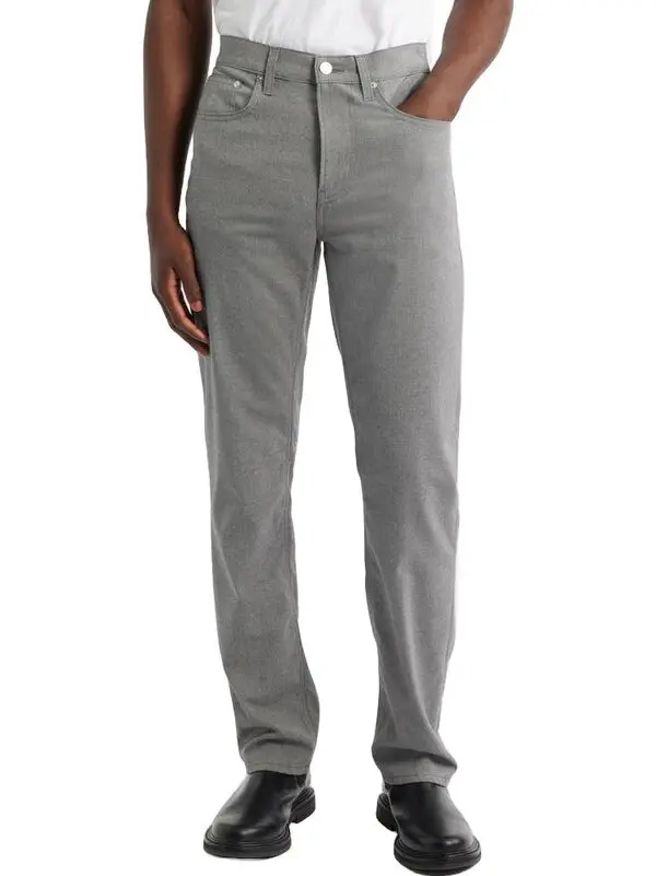 FRAME Modern Straight Leg Twill Pants - Charcoal