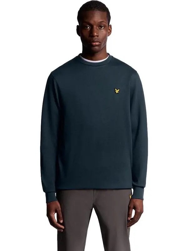 LYLE & SCOTT Crew Neck Long Sleeve Fly Fleece - Dark Navy
