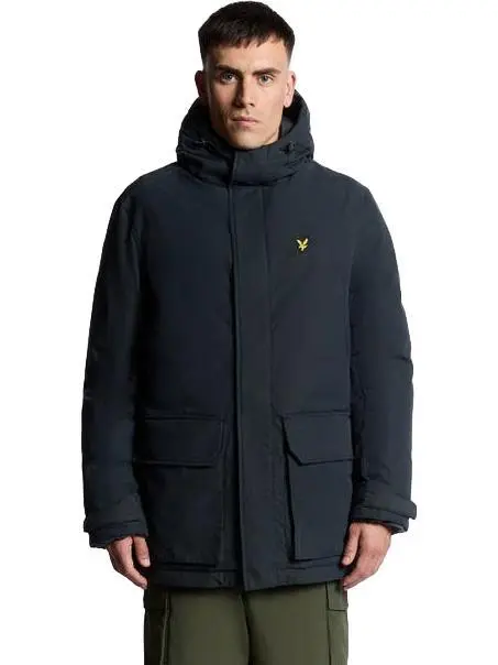 LYLE & SCOTT Long Sleeve Hooded Membrane Parka - Dark Navy
