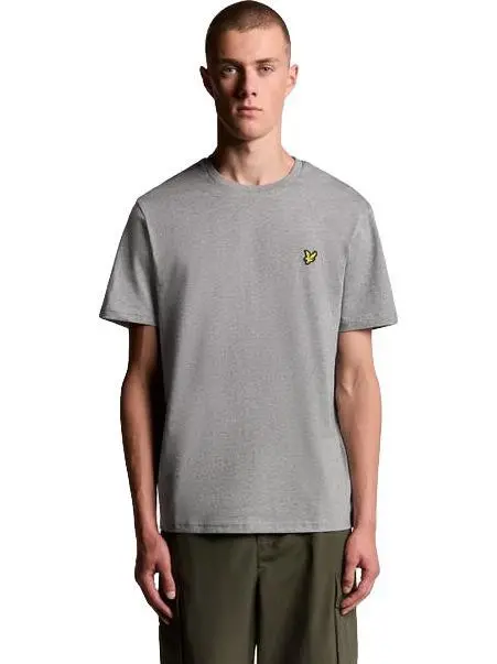LYLE & SCOTT Crew Neck Short Sleeve T-shirt - Mid Grey Marl