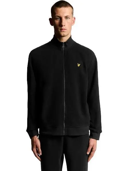 LYLE & SCOTT Long Sleeve Polar Fleece Track Jacket - Jet Black