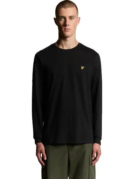 LYLE & SCOTT Plain Long Sleeve T-shirt - Jet Black