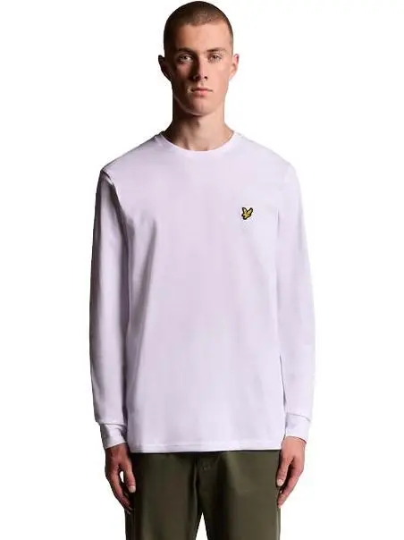 LYLE & SCOTT Plain Long Sleeve T-shirt - White