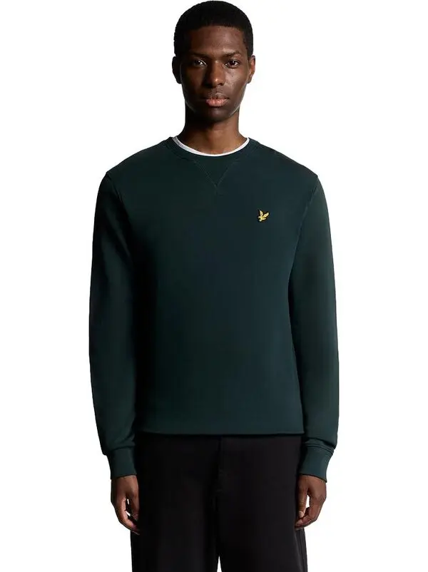 LYLE & SCOTT Crew Neck Cotton Sweater - Dark Green