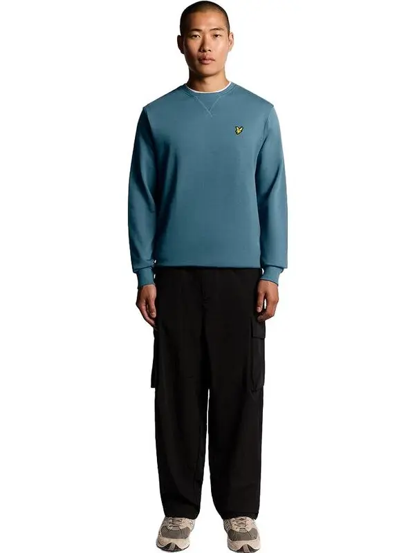 LYLE & SCOTT Crew Neck Cotton Sweater - Deep Water