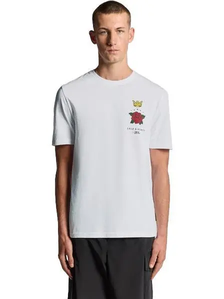 LYLE & SCOTT Rose And Crown Graphic T-shirt - White