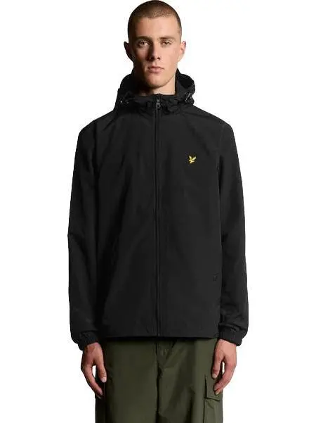 LYLE & SCOTT Zip Through Hooded Jacket - Jet Black