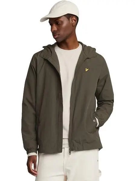 LYLE & SCOTT Zip Through Hooded Jacket - Olive