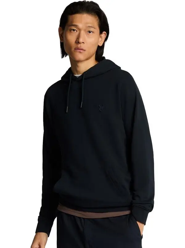 LYLE & SCOTT Cotton Loopback Hoodie - Dark Navy