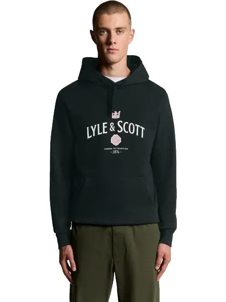 LYLE & SCOTT Cheers To Tradition Graphic Hoodie - Dark Navy