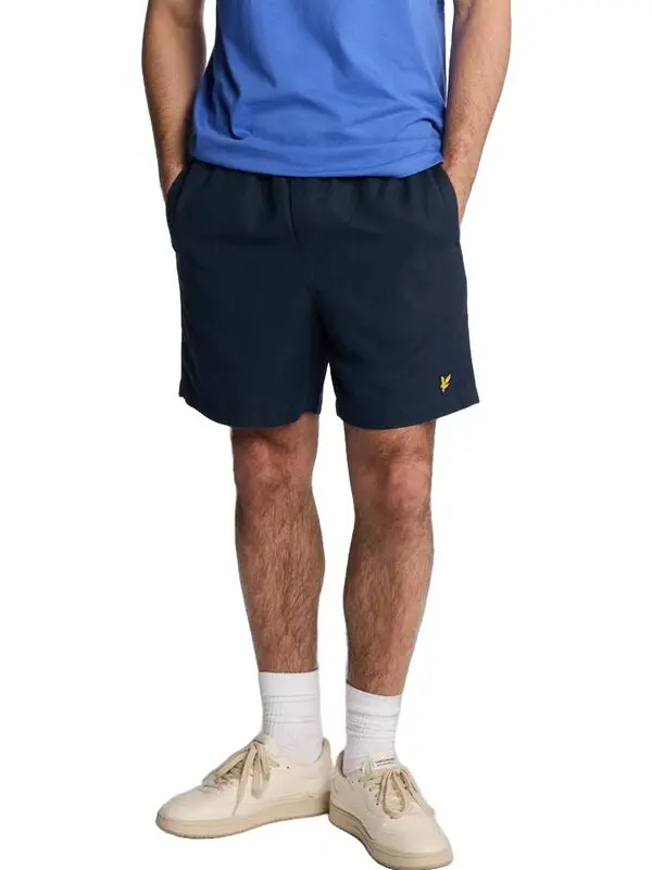 LYLE & SCOTT Linen Blend Deck Shorts - Dark Navy