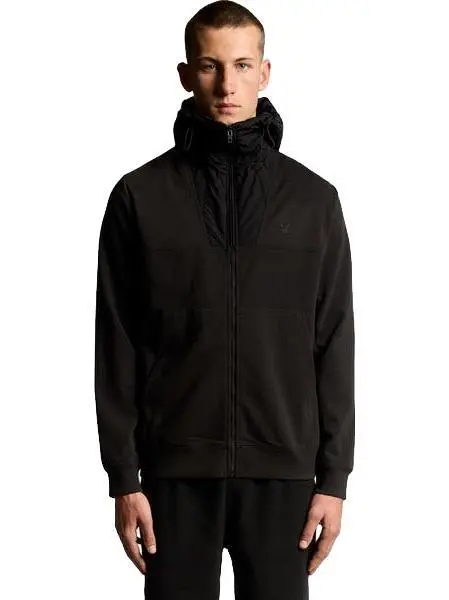 LYLE & SCOTT Panelled Hybrid Jacket - Black Ice