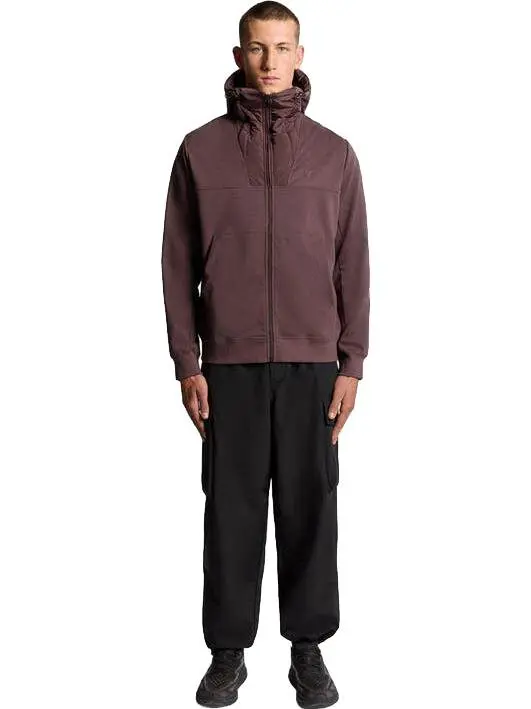 LYLE & SCOTT Panelled Hybrid Jacket - Espresso