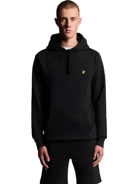 LYLE & SCOTT Long Sleeve Pullover Hoodie - Jet Black