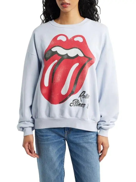 Daydreamer The Rolling Stones Graphic Sweatshirt - Light Dusk