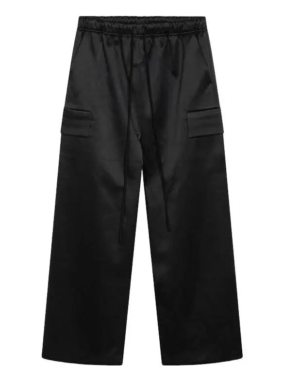 Fear Of God Satin Cargo Trousers - Black