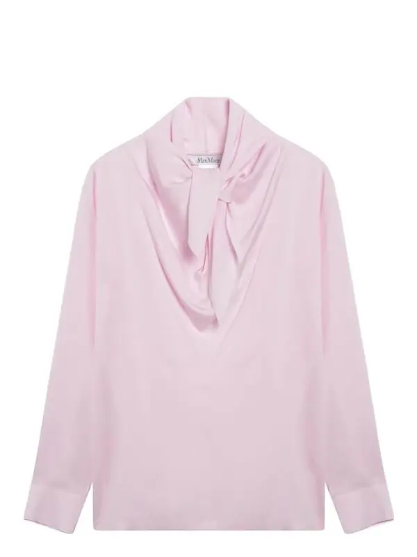 Max Mara Blouse In Charmeuse - Pink