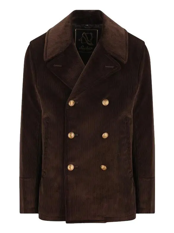 SEALUP Amalfi Gold Velvet Coat - Brown