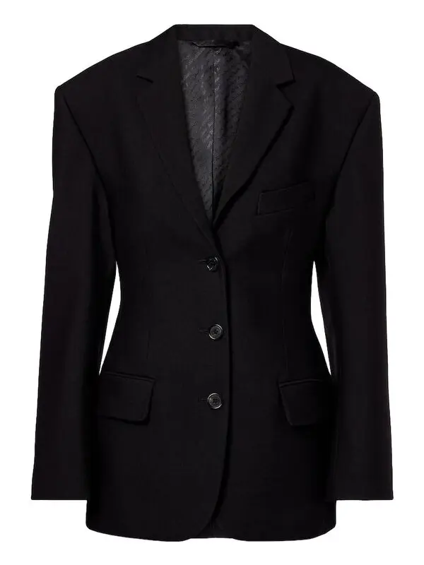 Acne Studios Wool Suit Jacket - Black