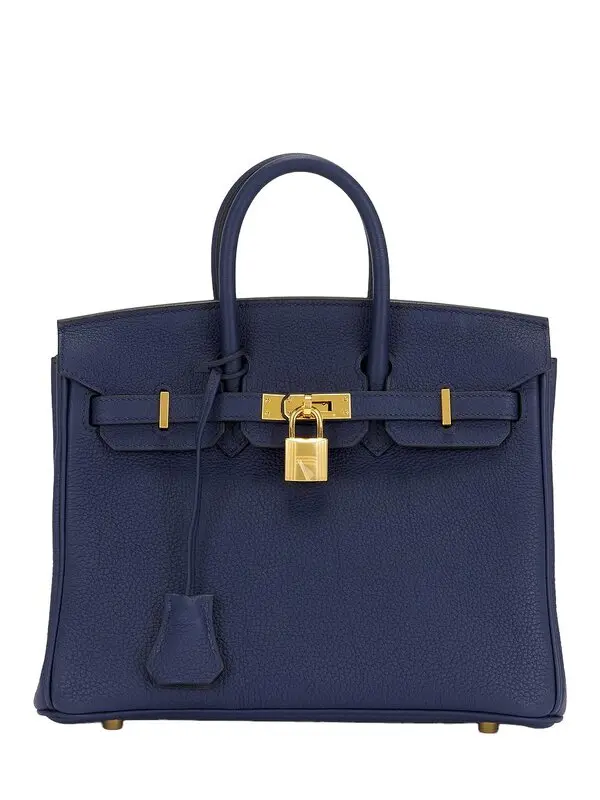Hermès Togo Birkin 25 Handbag - Bleu Navy