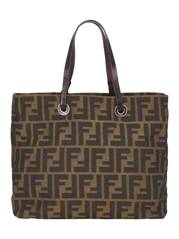 Fendi Zucca Pattern Tote Bag - Brown